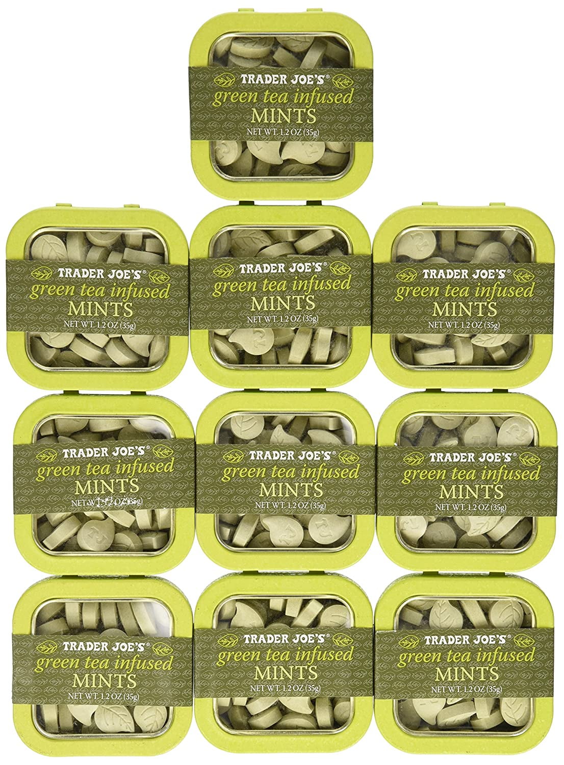 10 Tins of Green Tea Infused Mints - Walmart.com