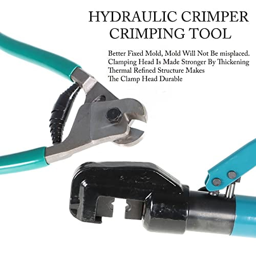 10 Ton Hand Operated Hydraulic Crimper Crimping Tool, Battery Lug ...