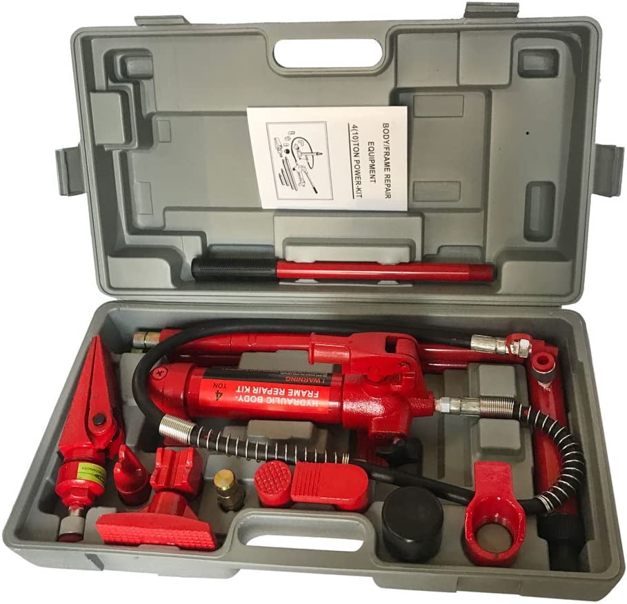 Porta Power Hydraulic Jack Auto Body Frame Repair Kit 4 Ton Capacity ...
