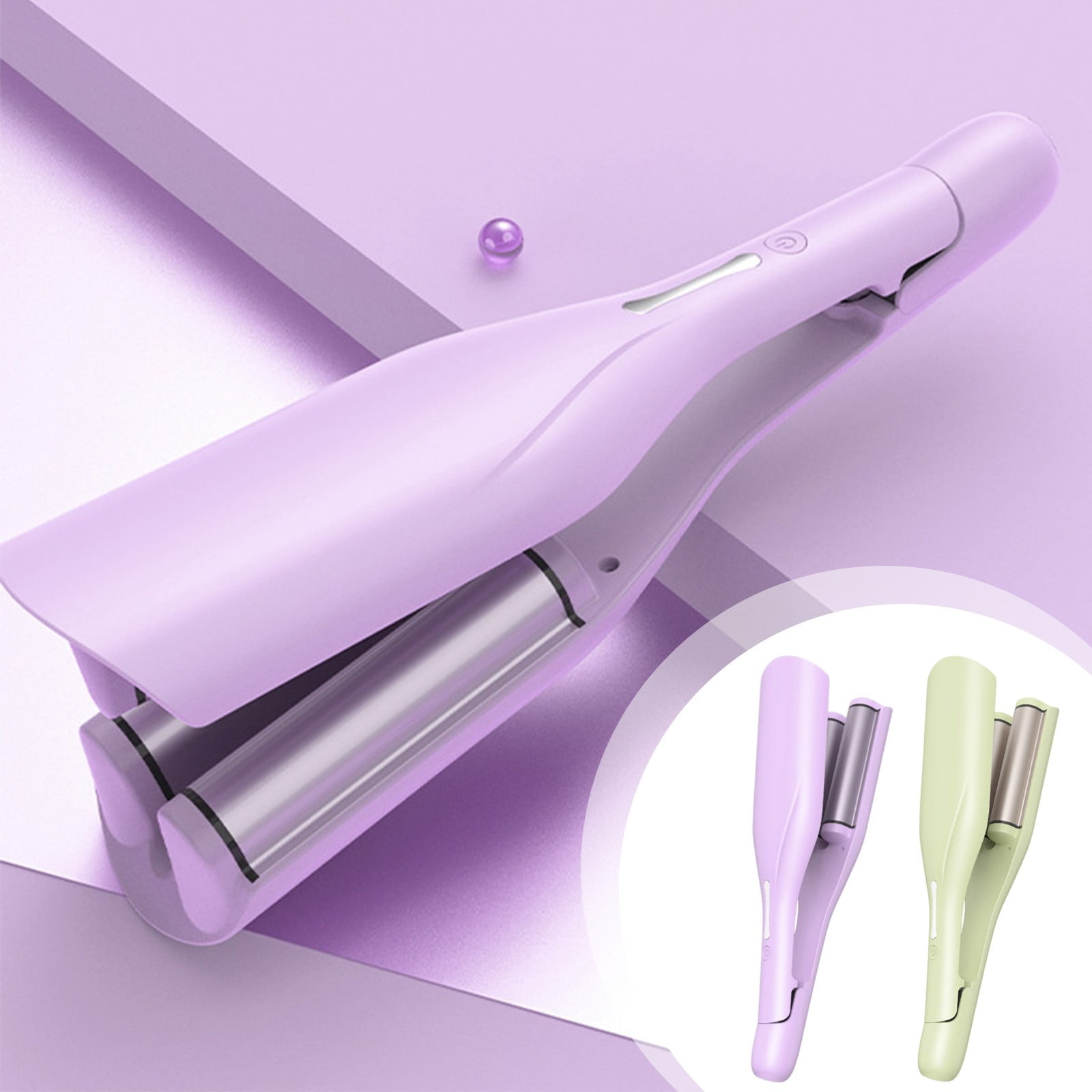 Under 10, Topliu 36mm Curling Iron, Water Ripples Wave, Large Volume ...