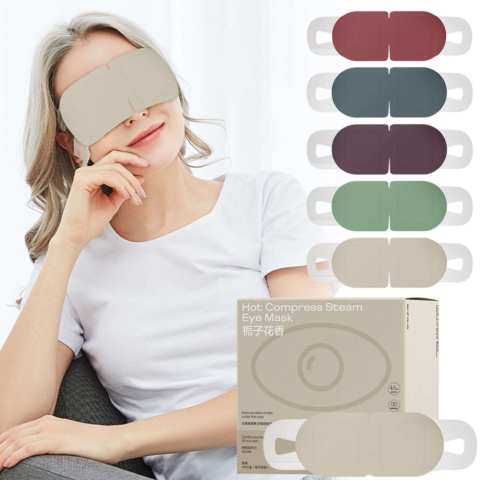 Under 10, Topliu Steam Eye Mask, Self Heating Eye Patch, Disposable Hot ...