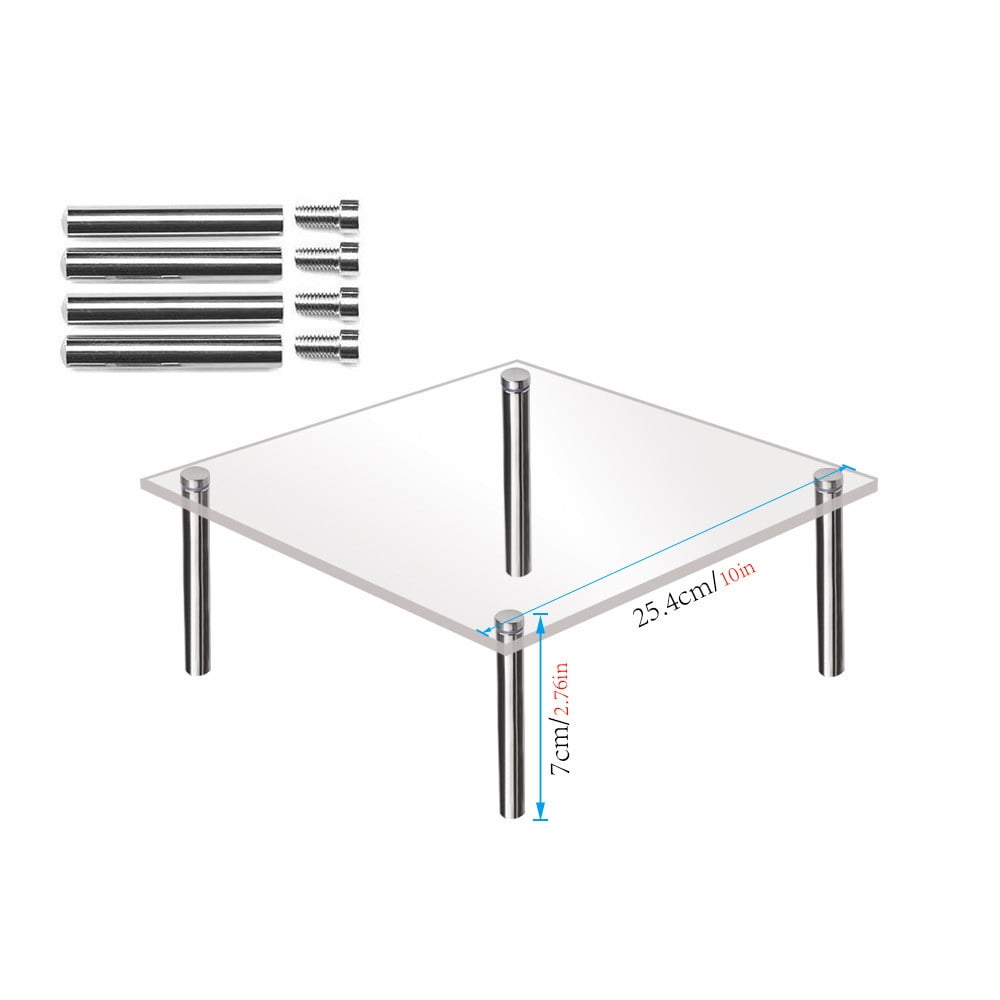 Under 10, Transparent Acrylic Cake Display Rack, Metal Stand, Elegant ...