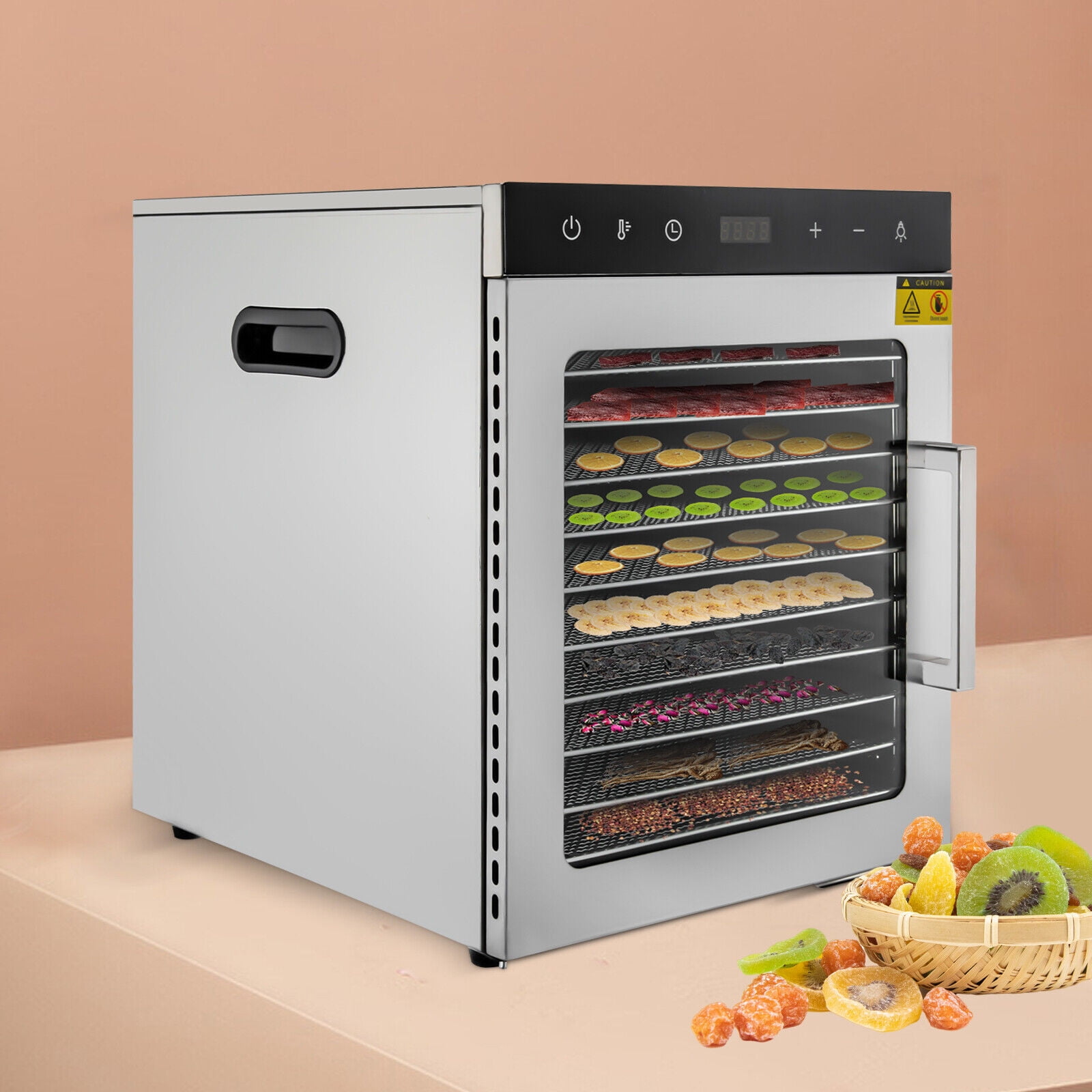 10 Tray Food Dehydrator Meat Dryer Digital Fruit Dryer Machine ...
