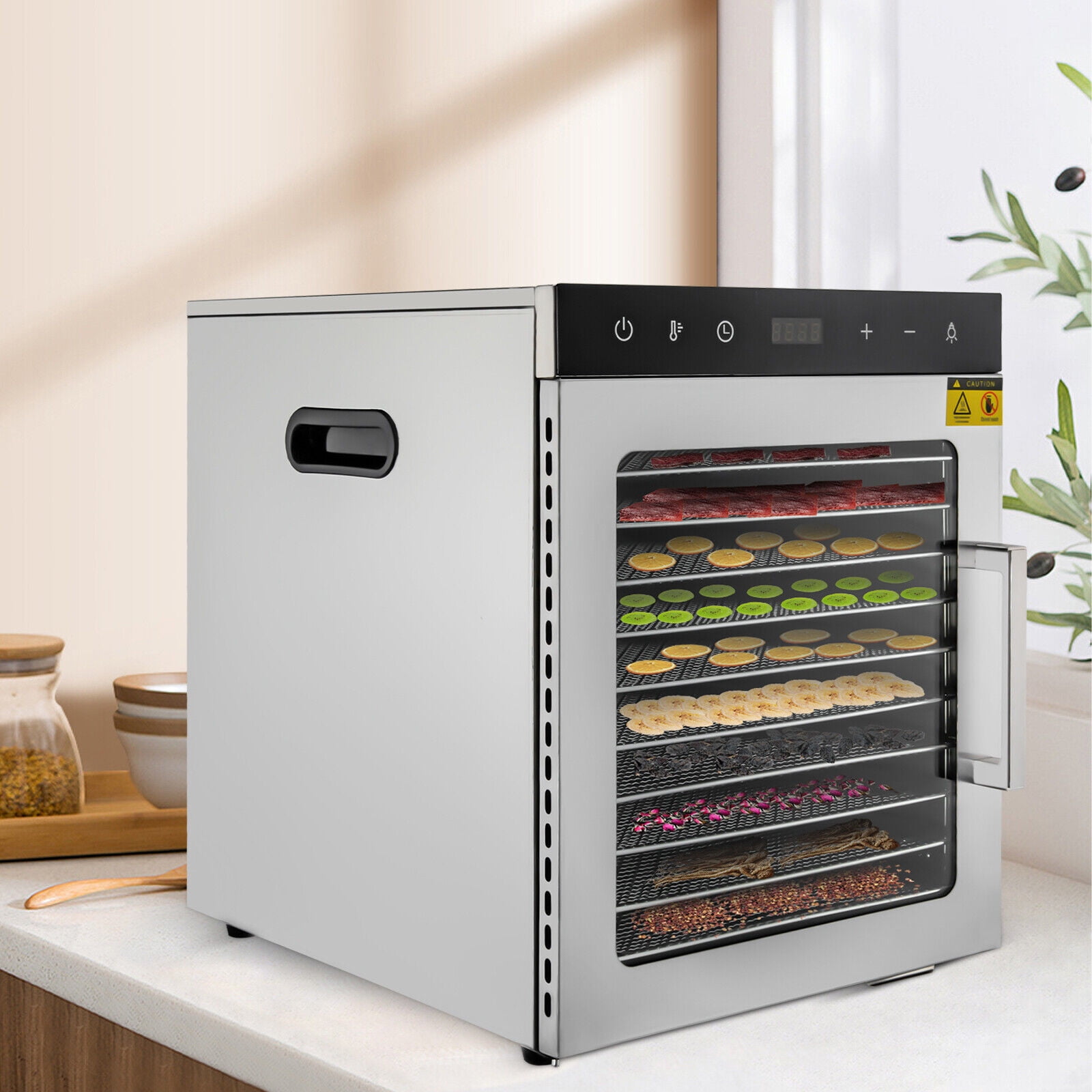 10 Trays Commercial Electric Food Dehydrator Fruit Jerky Herb Dryer 30 ...