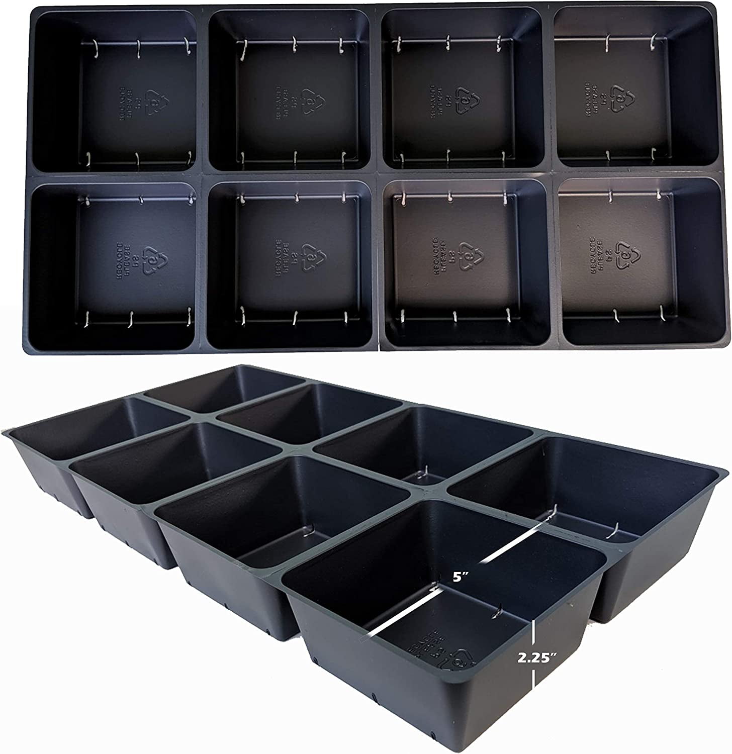 10 Trays Seed Starting # 801 Tray Inserts for 1020 Propagation 80 Cells ...