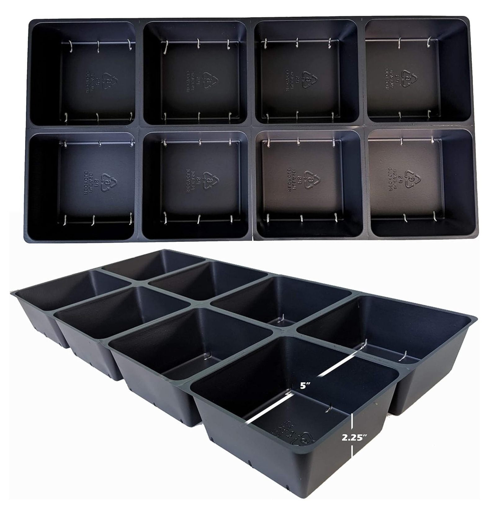 10 Trays Seed Starting # 801 Tray Inserts for 1020 Propagation 80 Cells ...