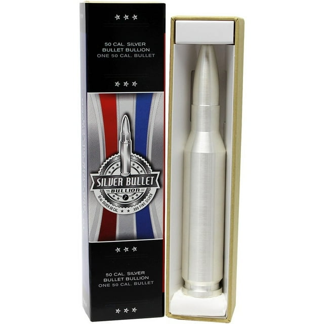 10 Troy Ounce .50 Caliber Silver Bullet .999 Fine Box - Walmart.com