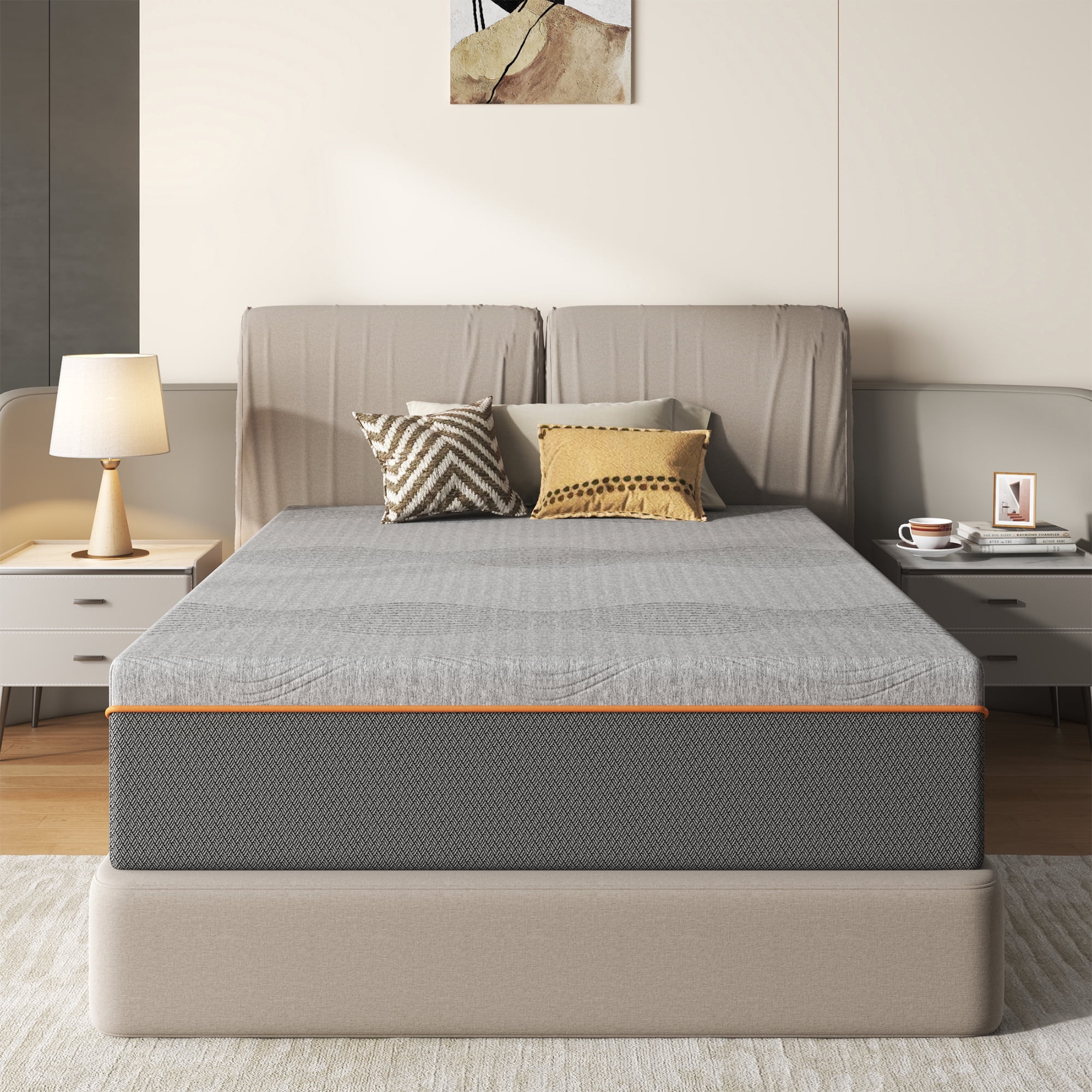 10" Twin Size Mattress,Memory Foam Mattress,Fiberglass Free,Medium Feel ...