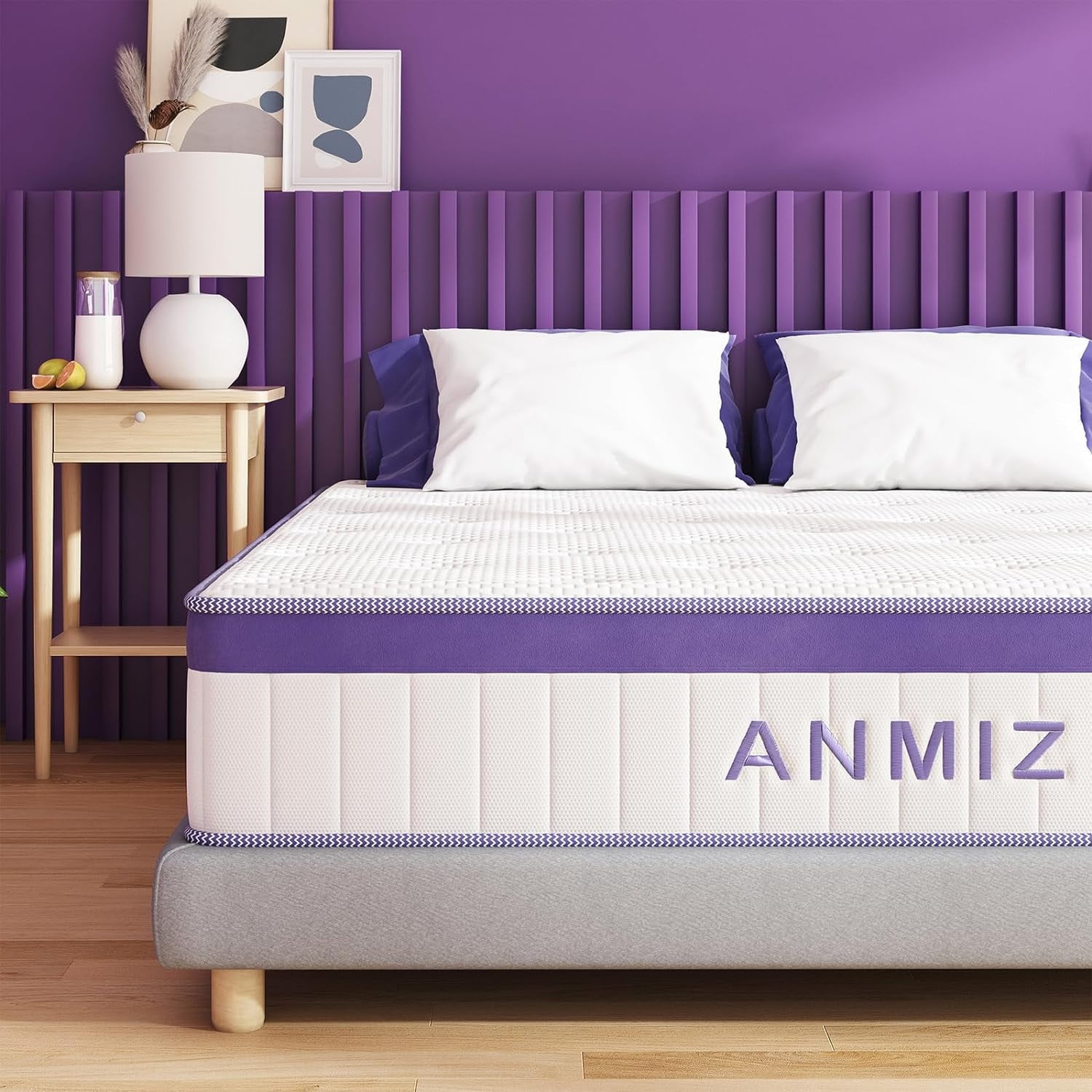 10" Twin Size Memory Foam Hybrid Mattress Anmiz Pocket Innerspring ...