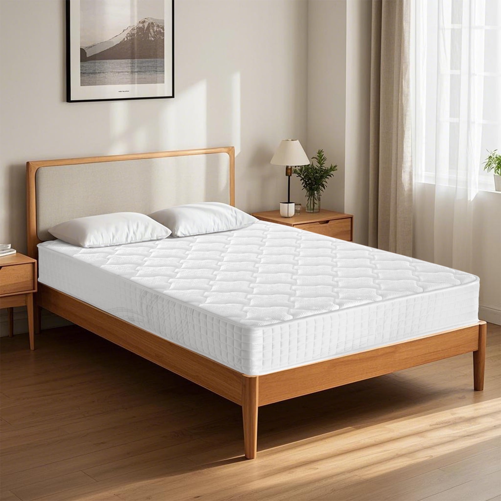 10 " Twin XL Mattress in a Box,Superior Hybrid Mattress with Gel Memory ...