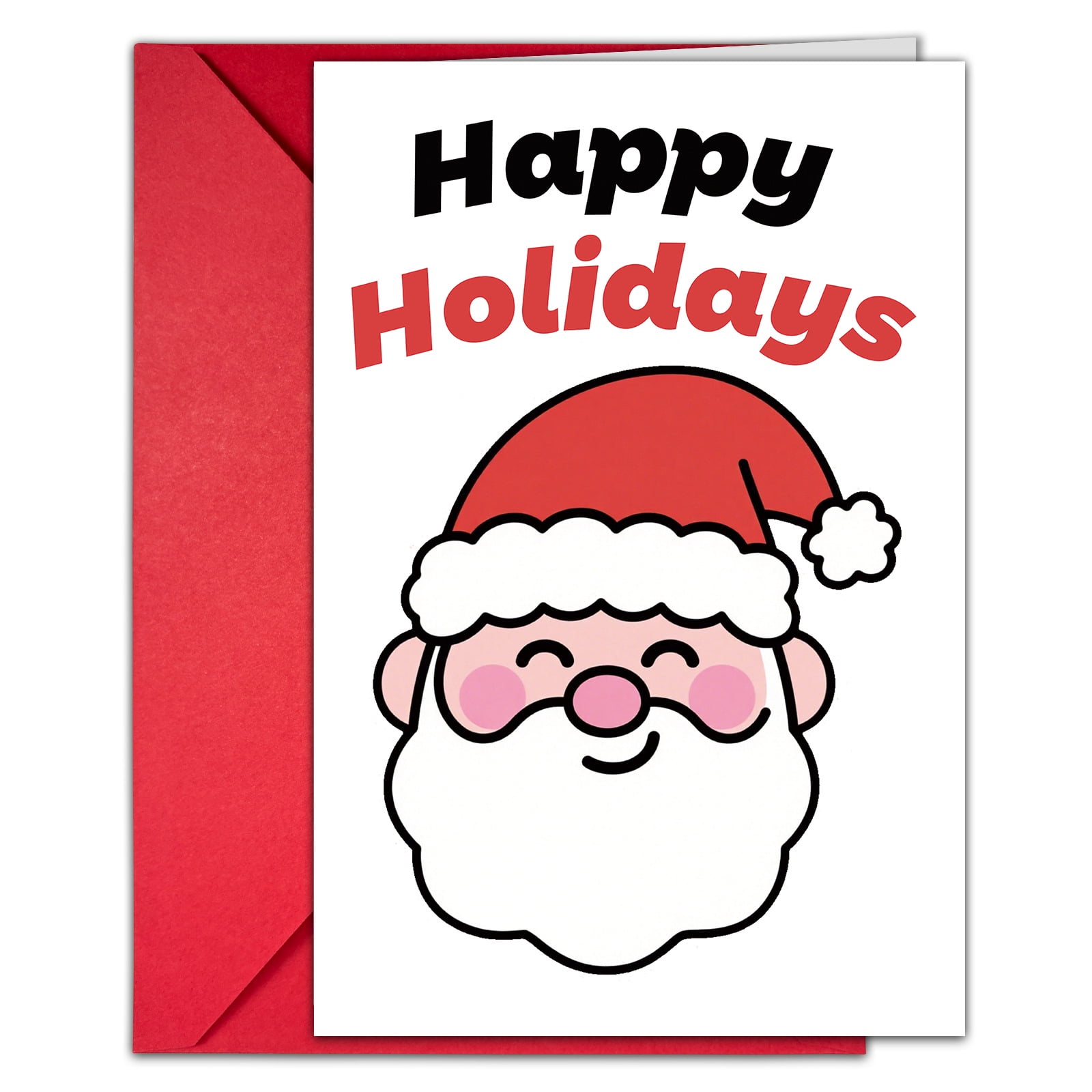 10 Unique Cartoon Christmas Greeting Cards Envelopes Set With 10 ...