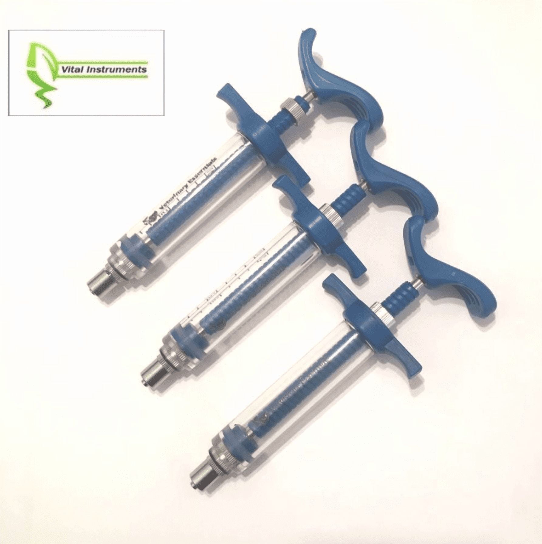 10 Vaccination Dose Syringes 10mL Plastic Barrel Luer Lock Graduated ...