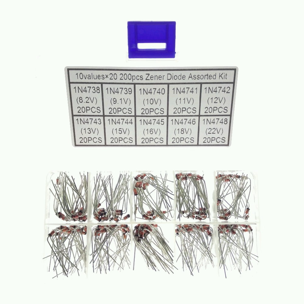 10 Values 200pcs (1N4738~1N4748) 1N4739 1N4740 1N4741 1N4742 1N4743 ...