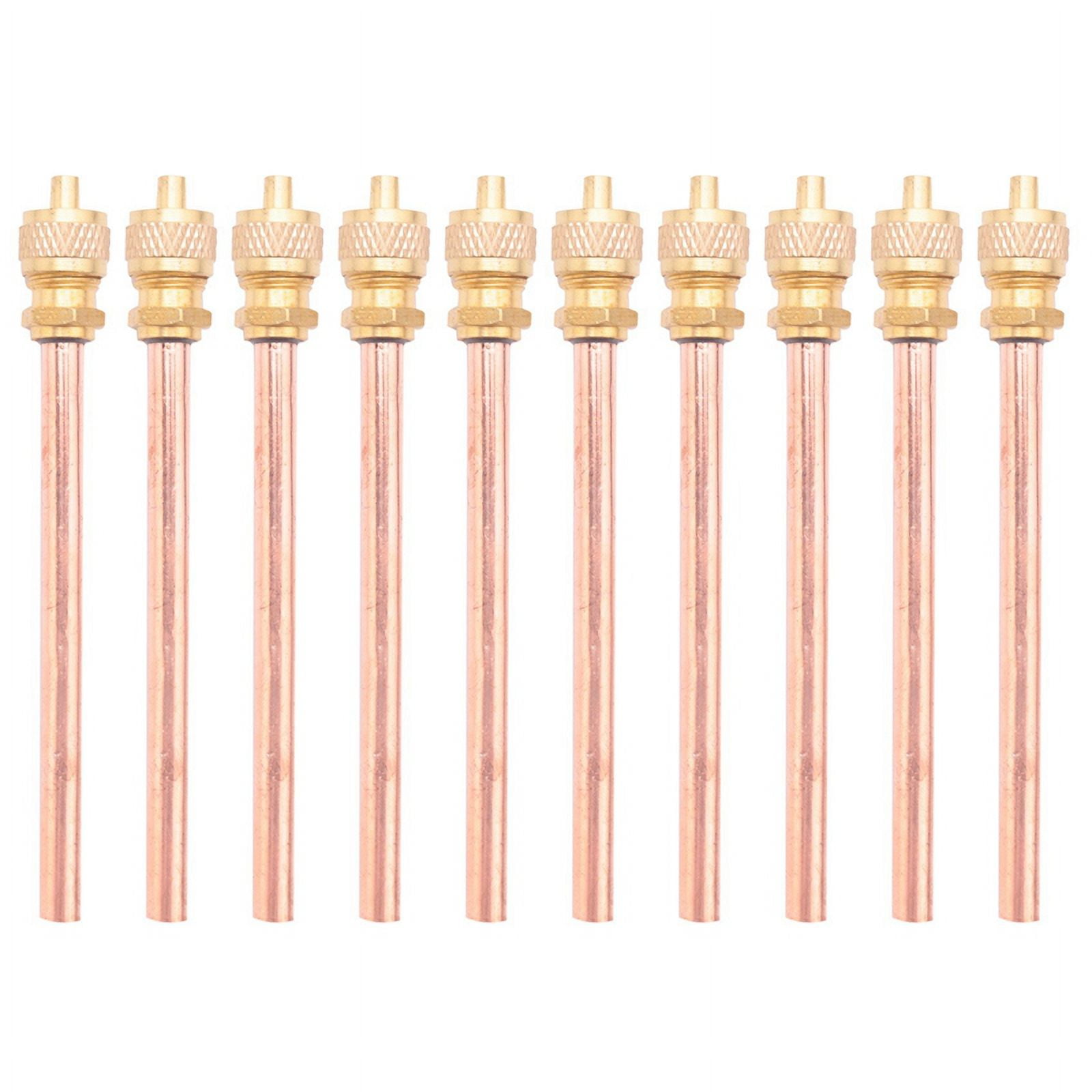 10 Valve 1/4 inch SAE x 1/4 inch OD x 4 inch stem Core AC Refrigeration ...