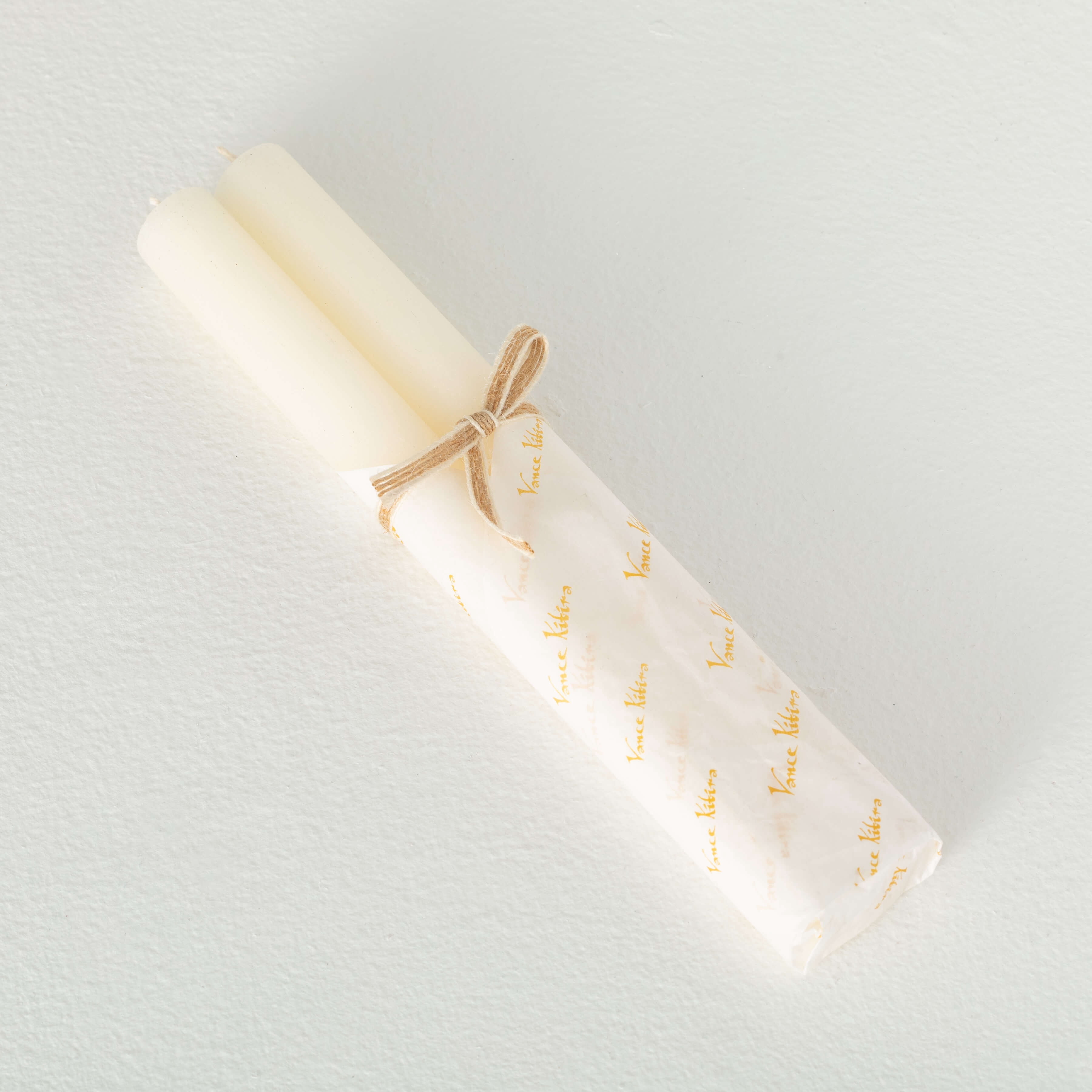 10" Vance Kitira Melon White Taper Candle Pair Set of 2 - Walmart.com
