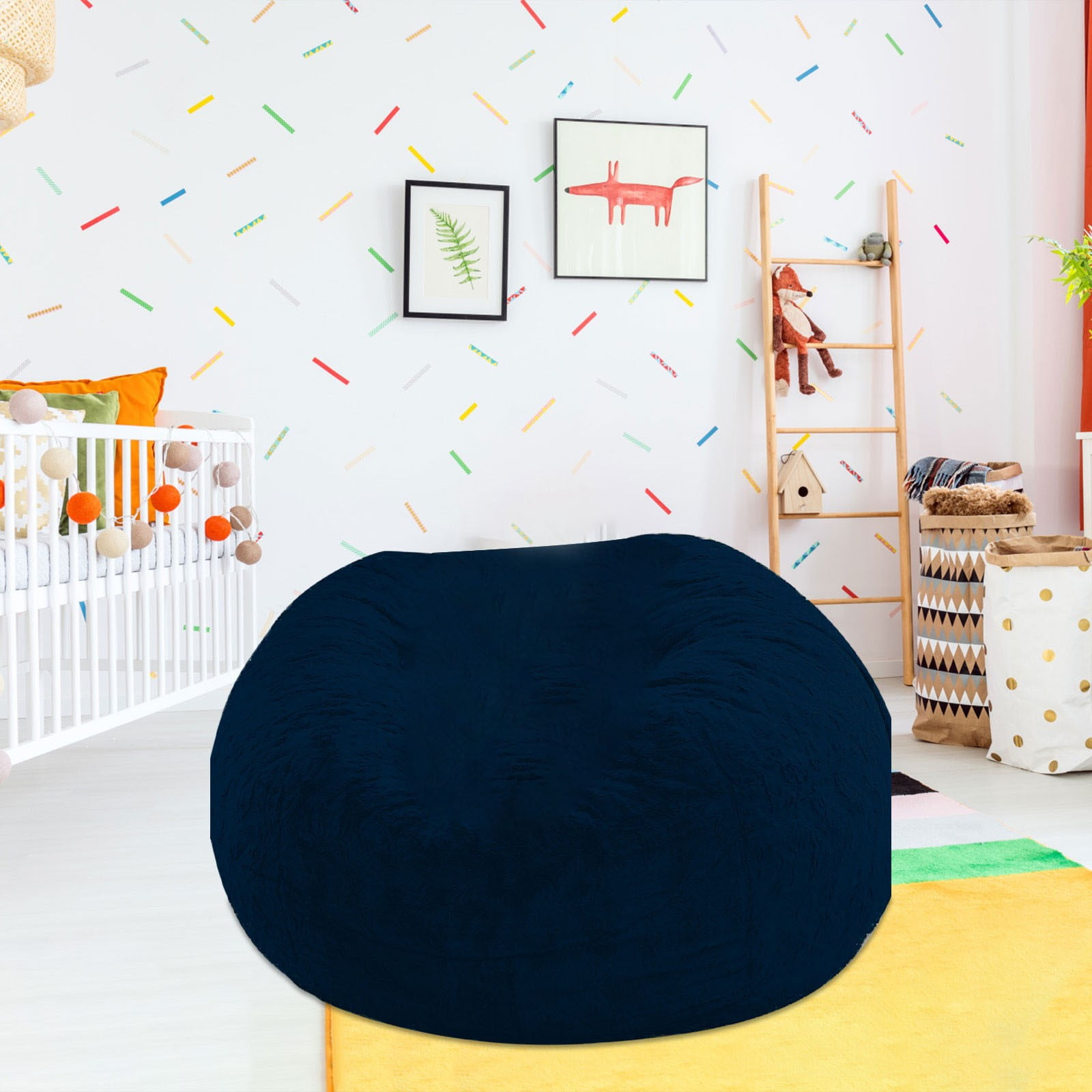 Under 10, Velvet Sofa Cover, Large Circular Soft Fluffy Chair Protector ...