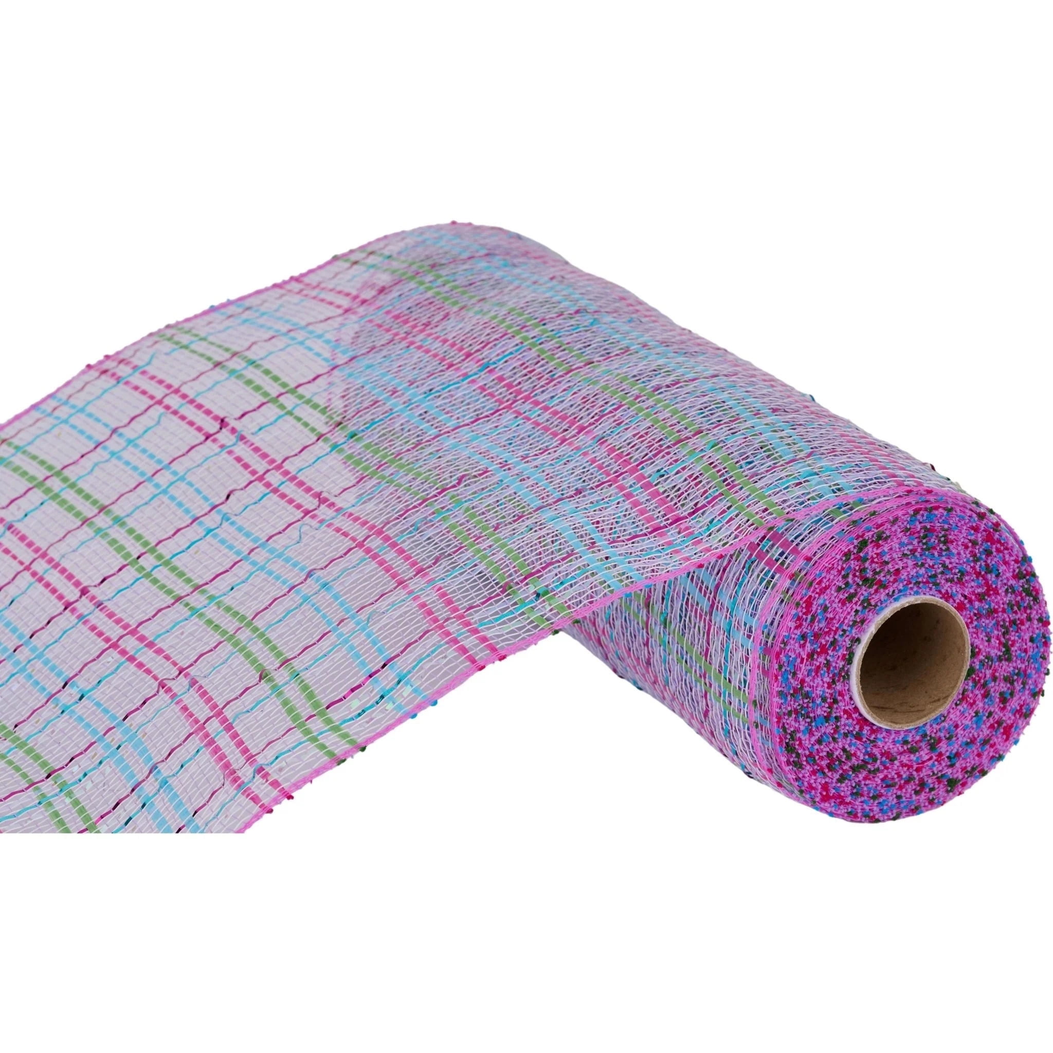 10 Vertical Foil Plaid Mesh: Lavender/Pink/Turquoise/Lime - Walmart.com
