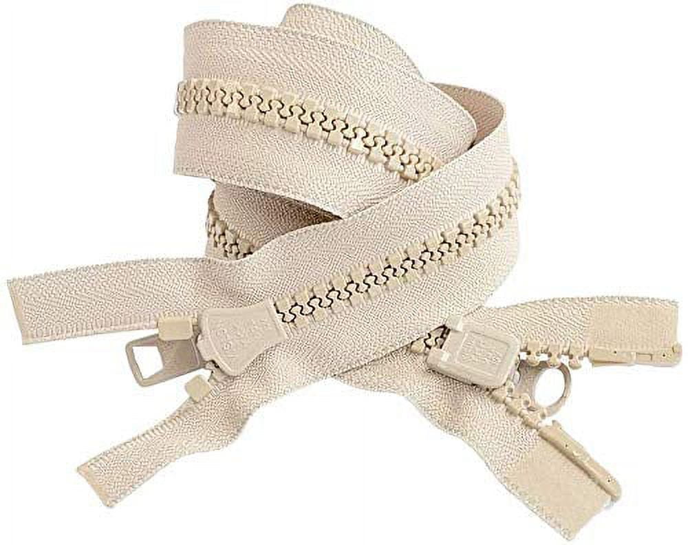 #10 Vislon Molded Separating Two-Way YKK Heavy Duty Jacket Zipper - Choose Your Length & Color ...
