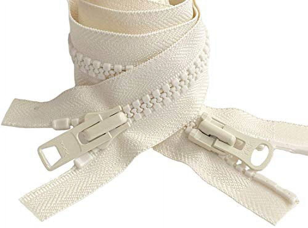 #10 Vislon Molded Separating Two-Way YKK Heavy Duty Jacket Zipper - Choose Your Length & Color ...