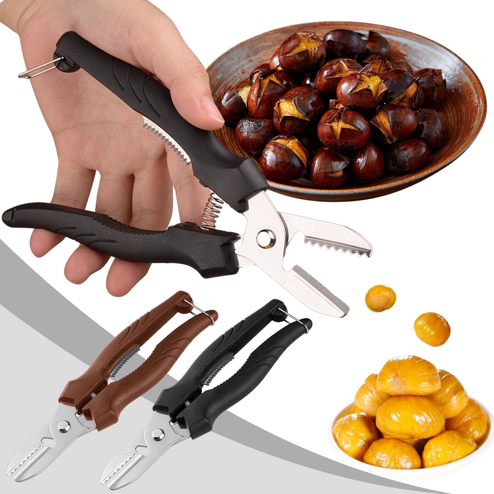 Under 10, Walnut Plier Chestnut Opener, Stainless Steel Nut Crackers ...