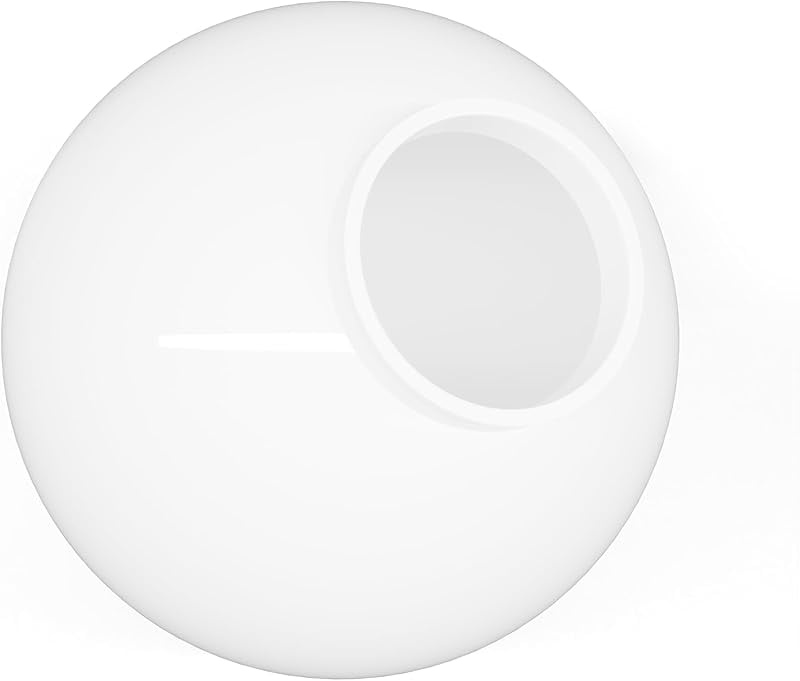 10" White Acrylic Lamp Post Globe | Smooth Textured with 4-5/8" Twist ...