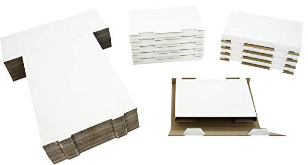 10 White Fold-Up Cardboard Standard Single DVD Case Mailers #DVBC01 ...