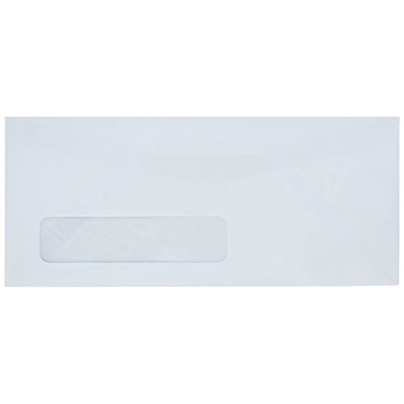 #10 White Left Window Envelopes - Size 4 1/8 X 9 1/2 - 24lb. - 100 ...