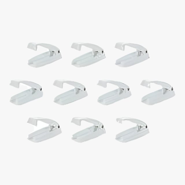 10 White RV Camper Motorhome Rounded Baggage Door Clips / Latches ...