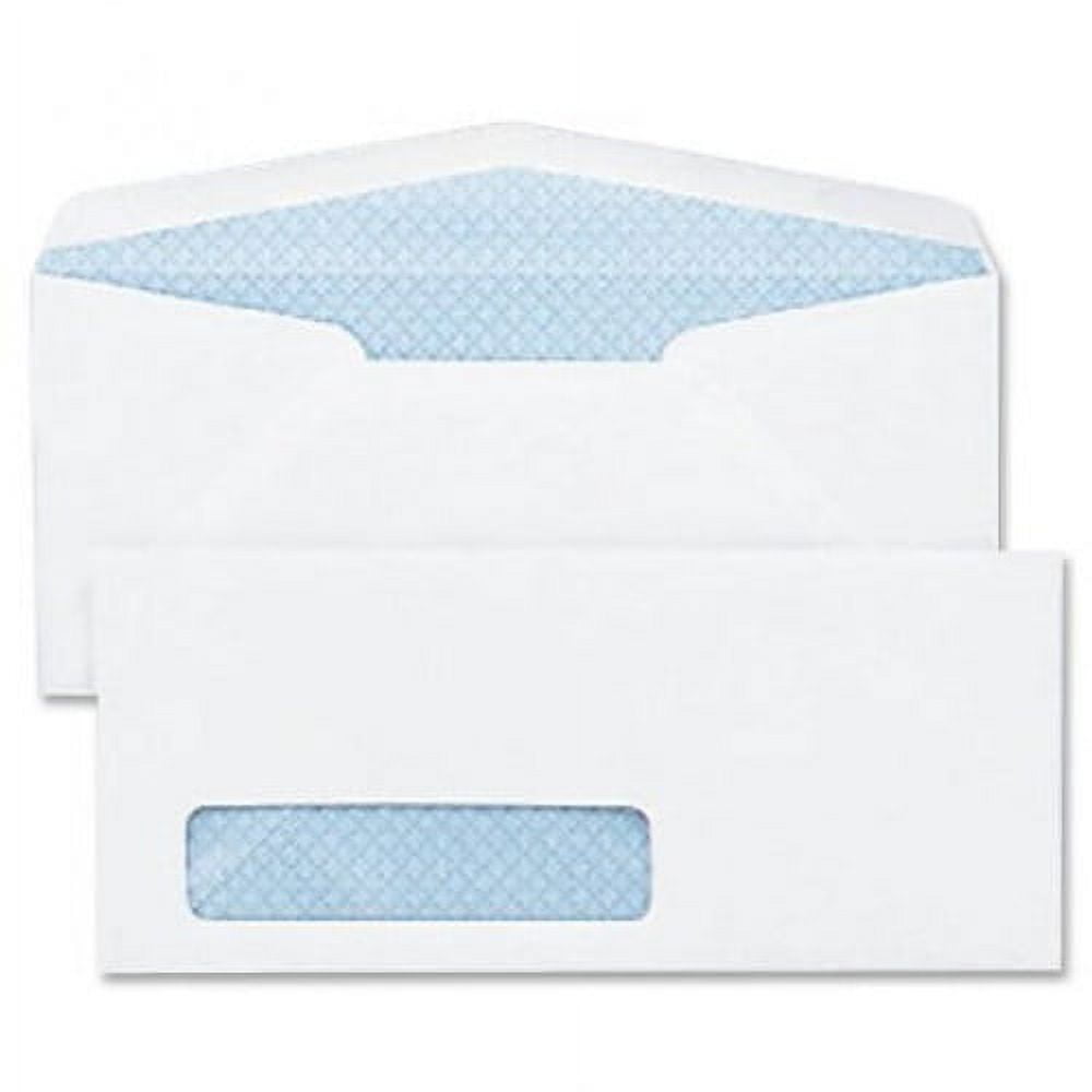 #10 White Security Tint Window Envelopes (4 1/8 X 9 1/2) - Pack of 50 ...