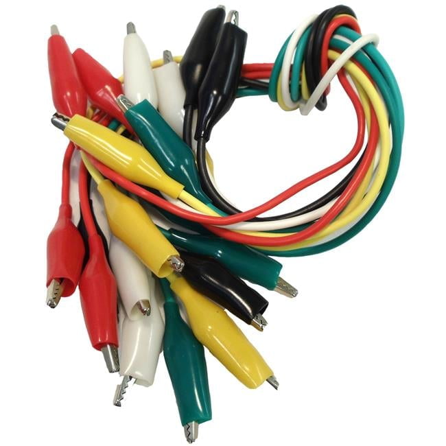10 Wire Test Lead Set with Alligator Clips - Walmart.com