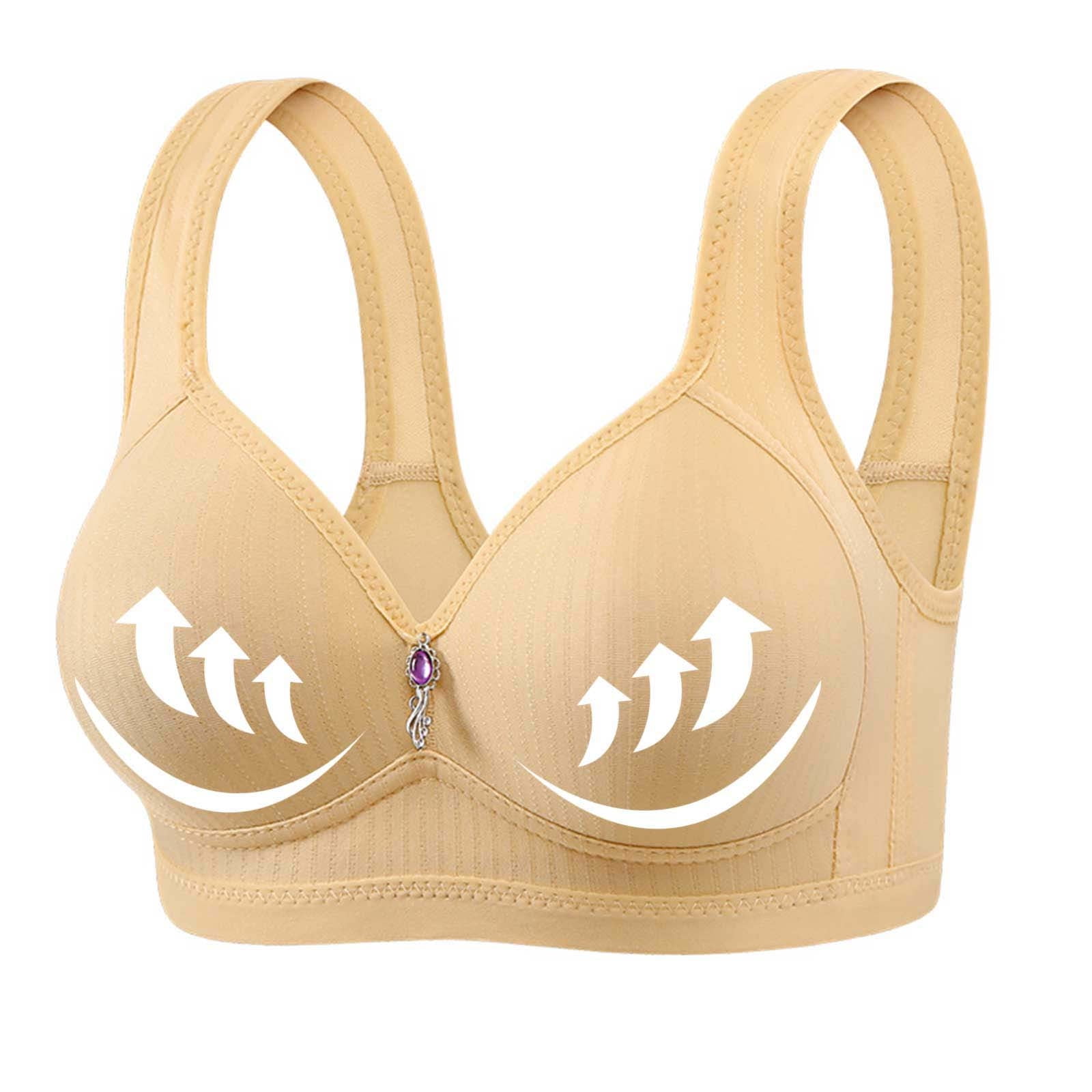Under 10, Women's Large Size Daily Bra, Gathered Underwear, No Rims ...