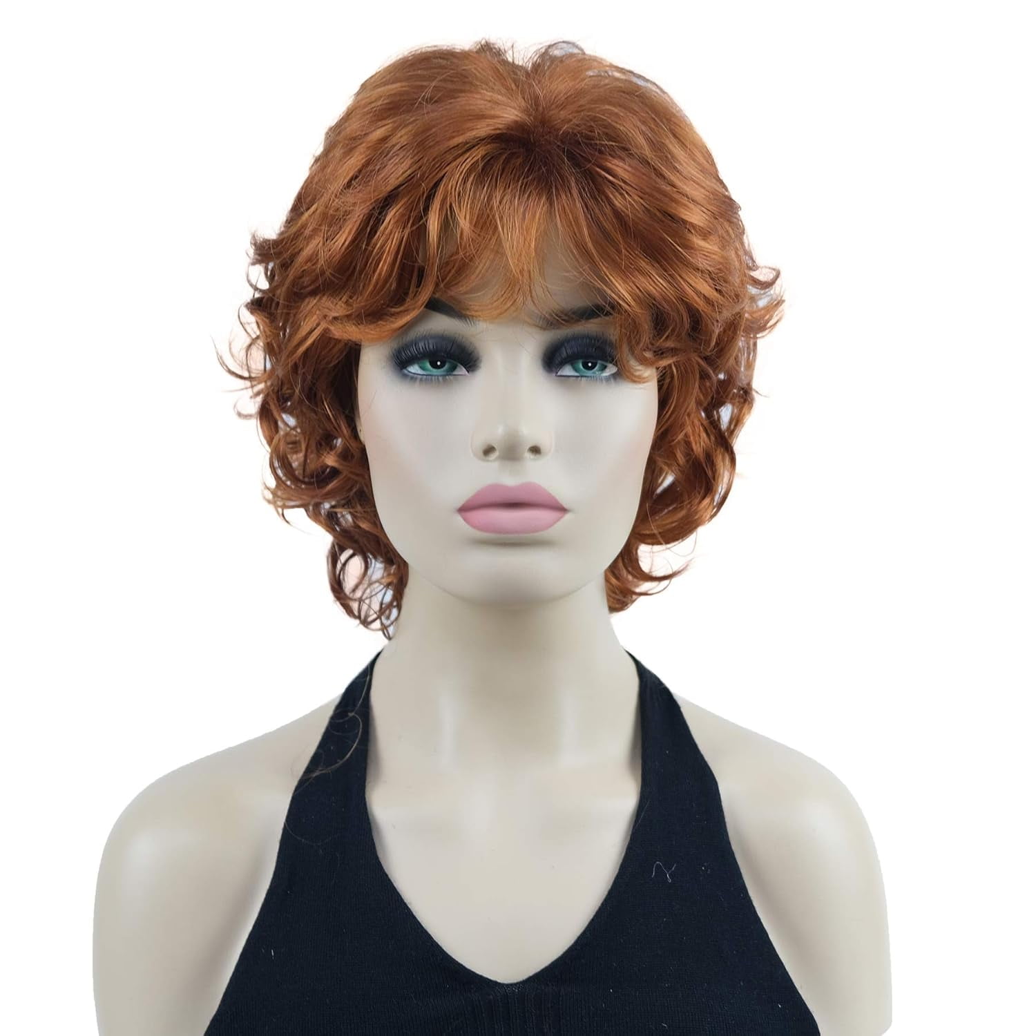 10" Women's Short Soft Super Curly Wig Layered Natural Movement ...