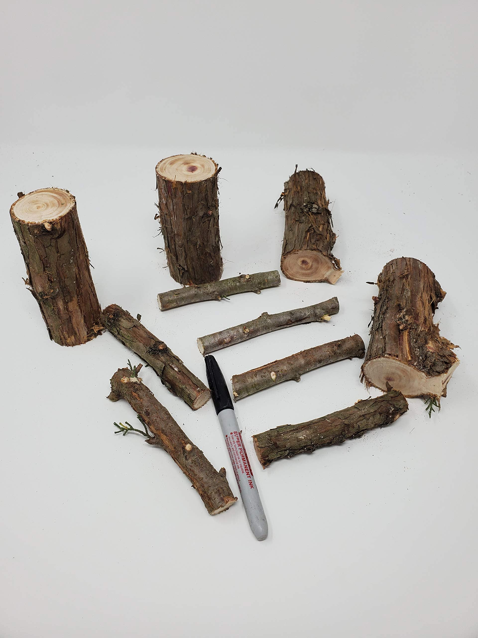 10 Wood Sticks for Crafting, Real Cedar Pole for DIY Projects and ...