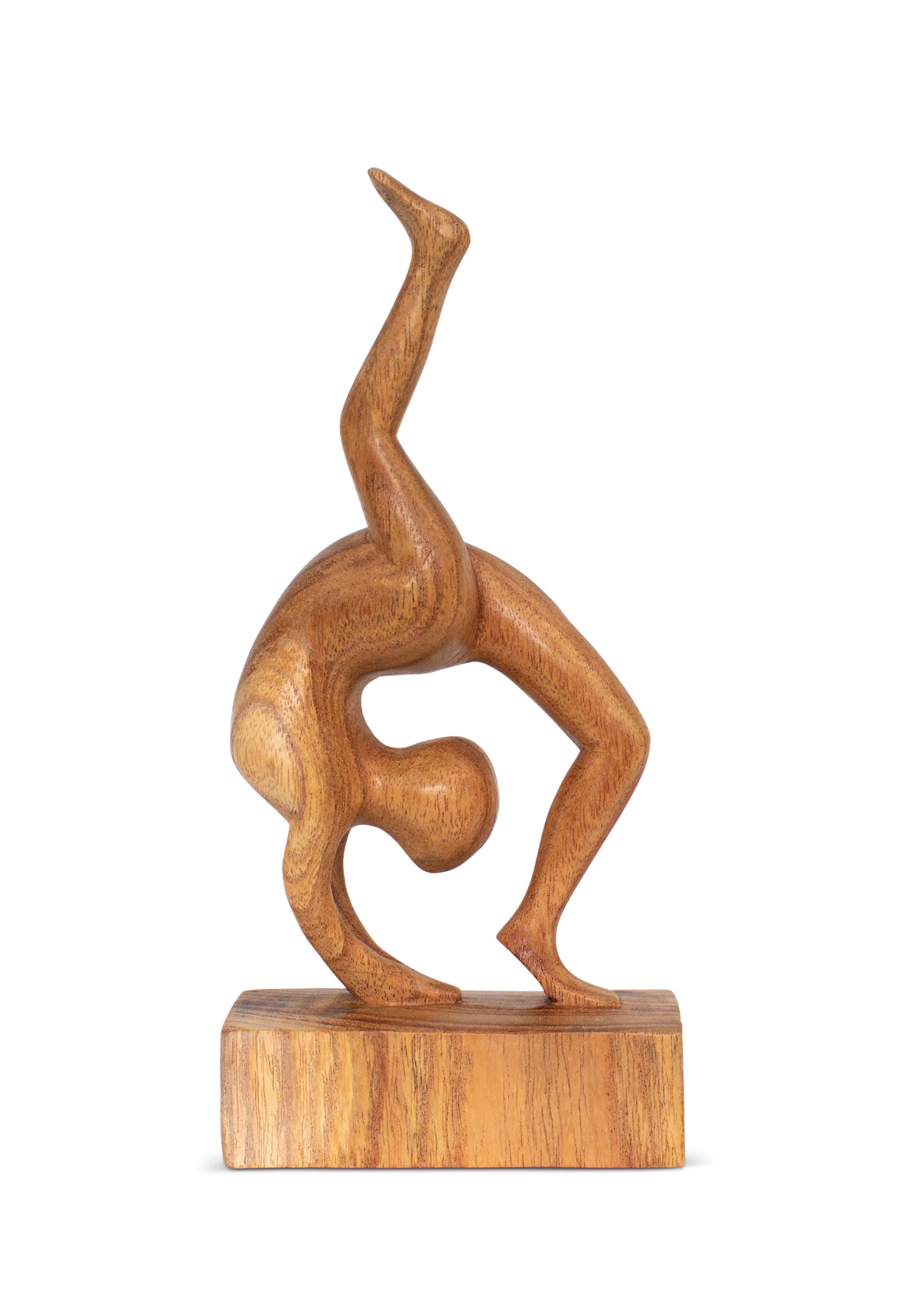 10" Wooden Handmade Mini Yoga Figurines, Yoga Pose Statue, Yoga Room ...