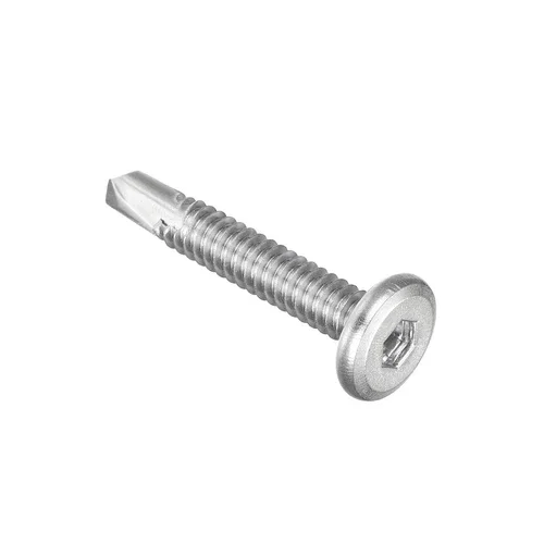 #10 X 1-1/4" Self Drilling Screw Steel For Assembly Flat Head Hex ...