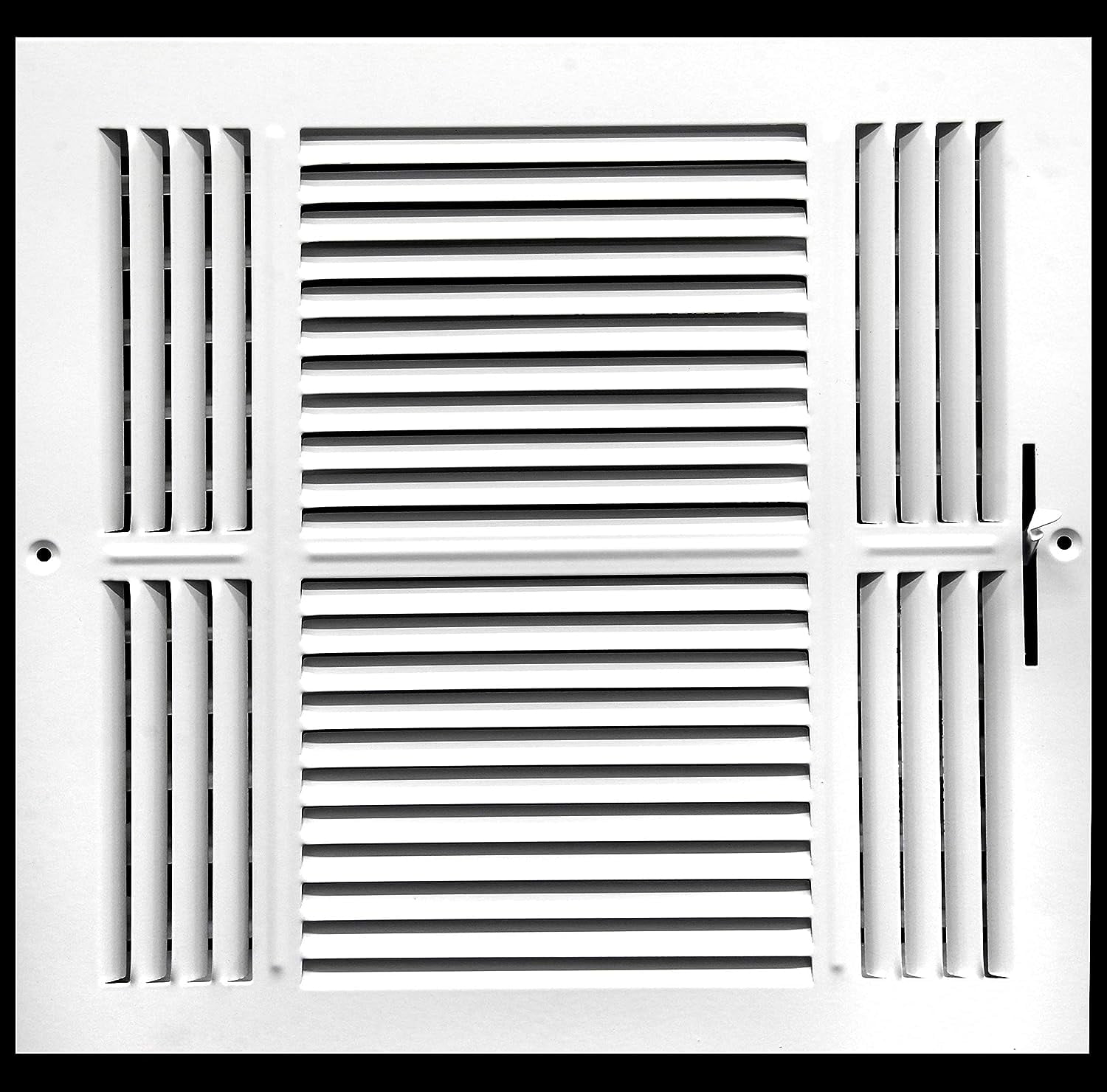 10" X 10" 3-Way Air Supply Grille - Duct Cover & Diffuser - Flat ...