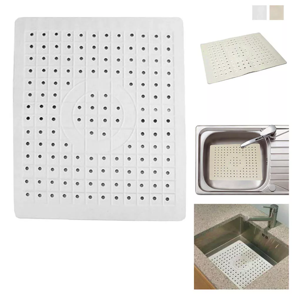 10" X 12" Kitchen Sink Drain Mat Pad Protector Non-Slip Rubber Durable ...