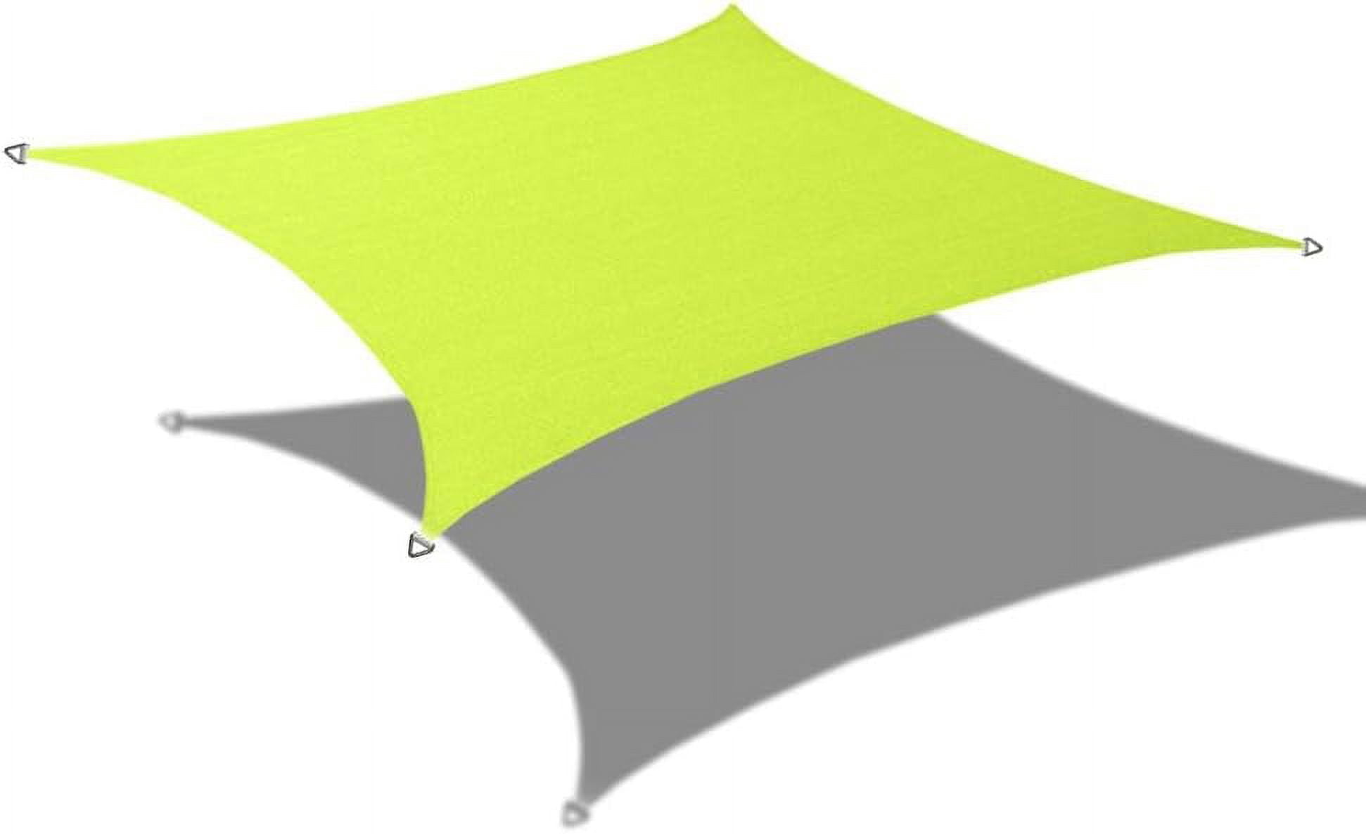 10' X 13' Waterproof Woven Sun Shade Sail In Vibrant Colors (Pear Green ...