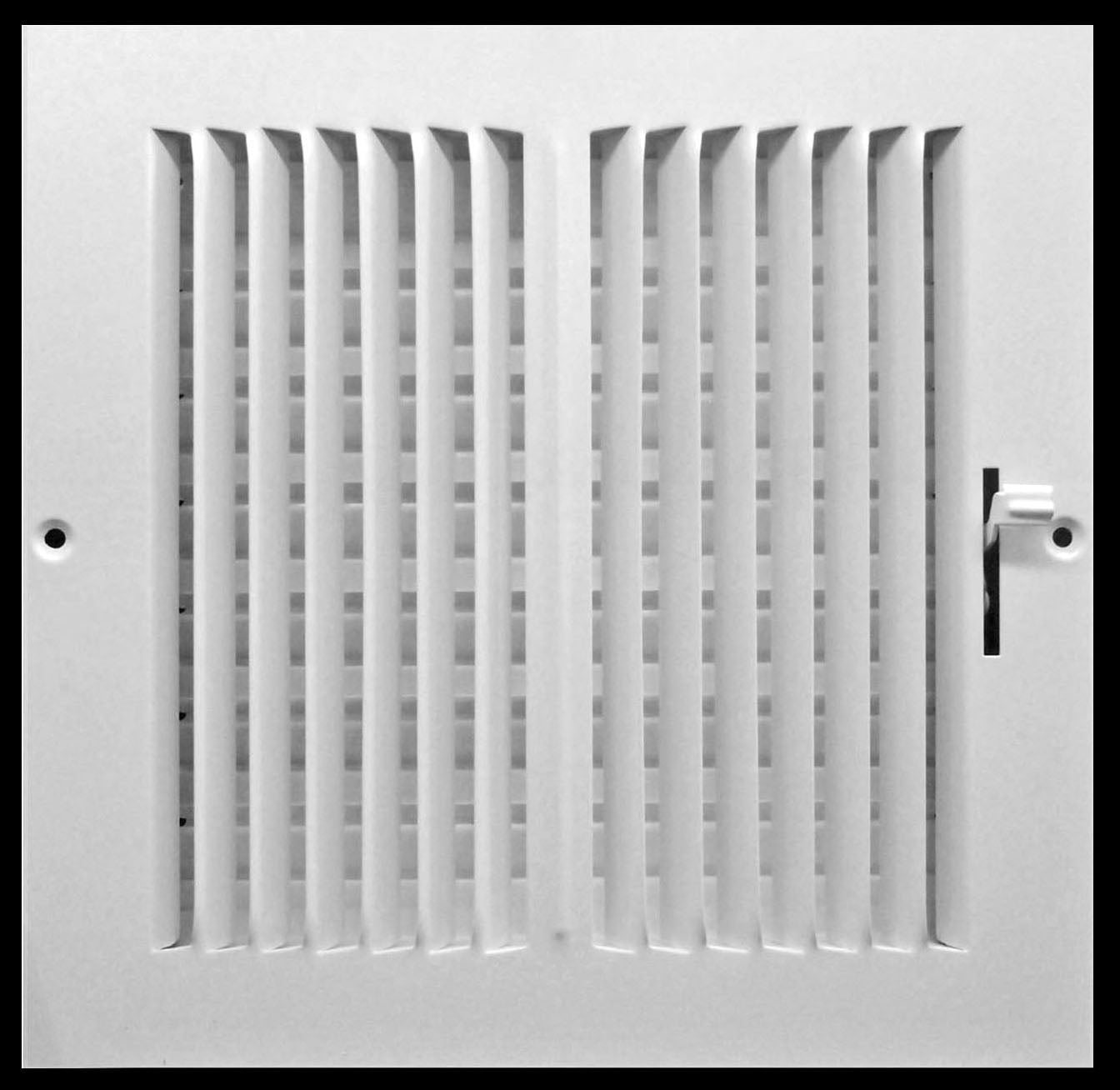 10" X 4" 1-Way AIR Supply Grille - Duct Cover & Diffuser - Flat Stamped ...