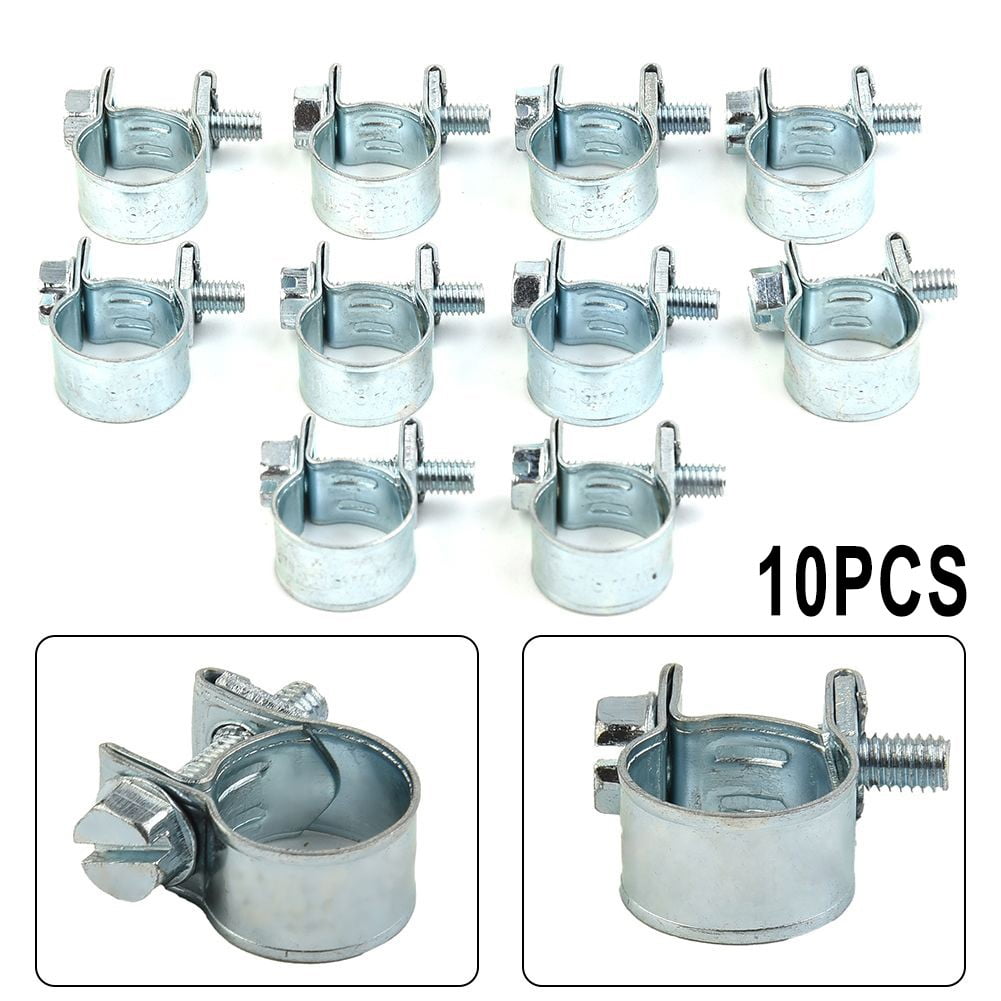 10 X Hose Jubilee HOSE Clip Clamp Fuel Line Diesel Petrol Pipe Clamps ...