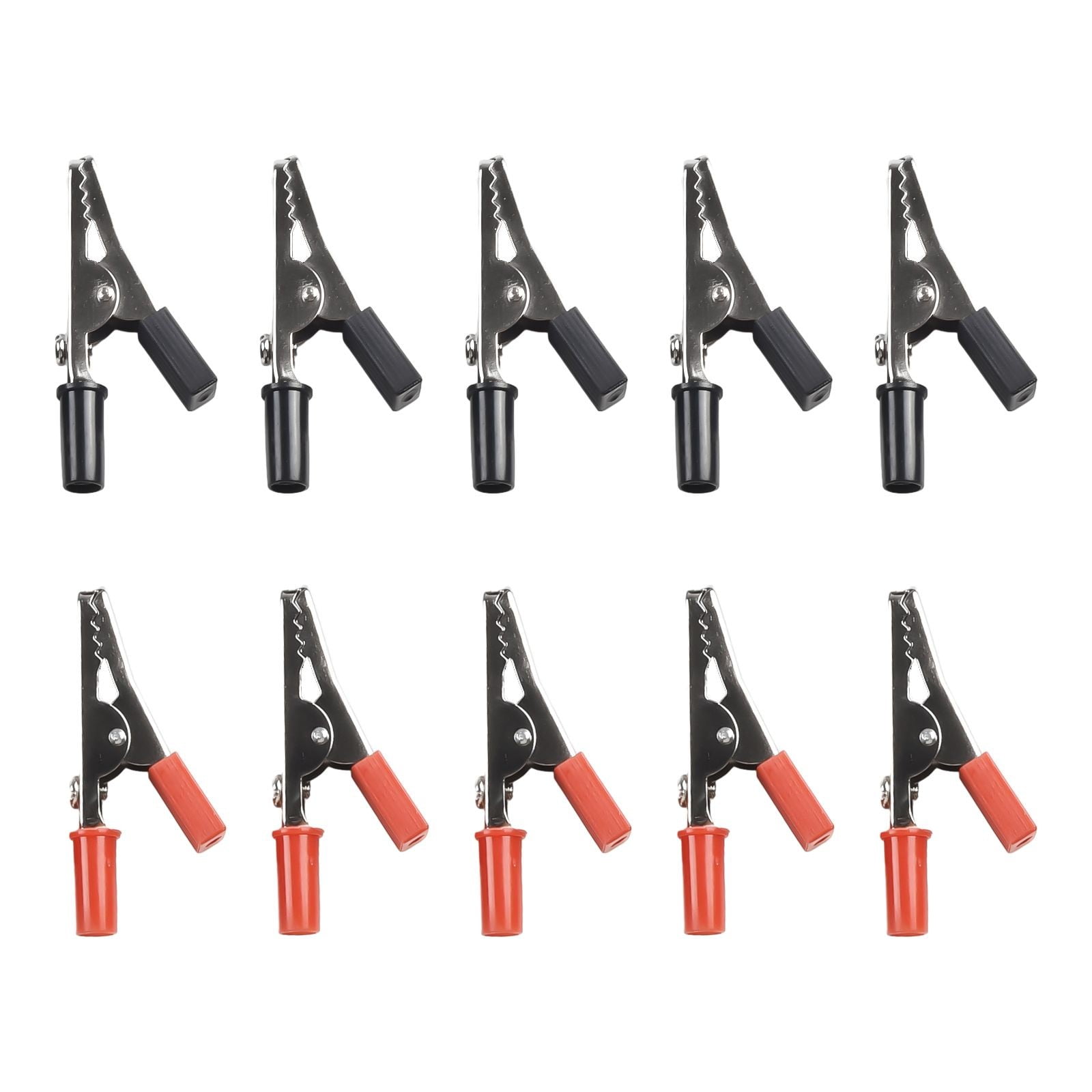 10 X Insulated Crocodile Clips Electrical Battery Connectors 5A For ...