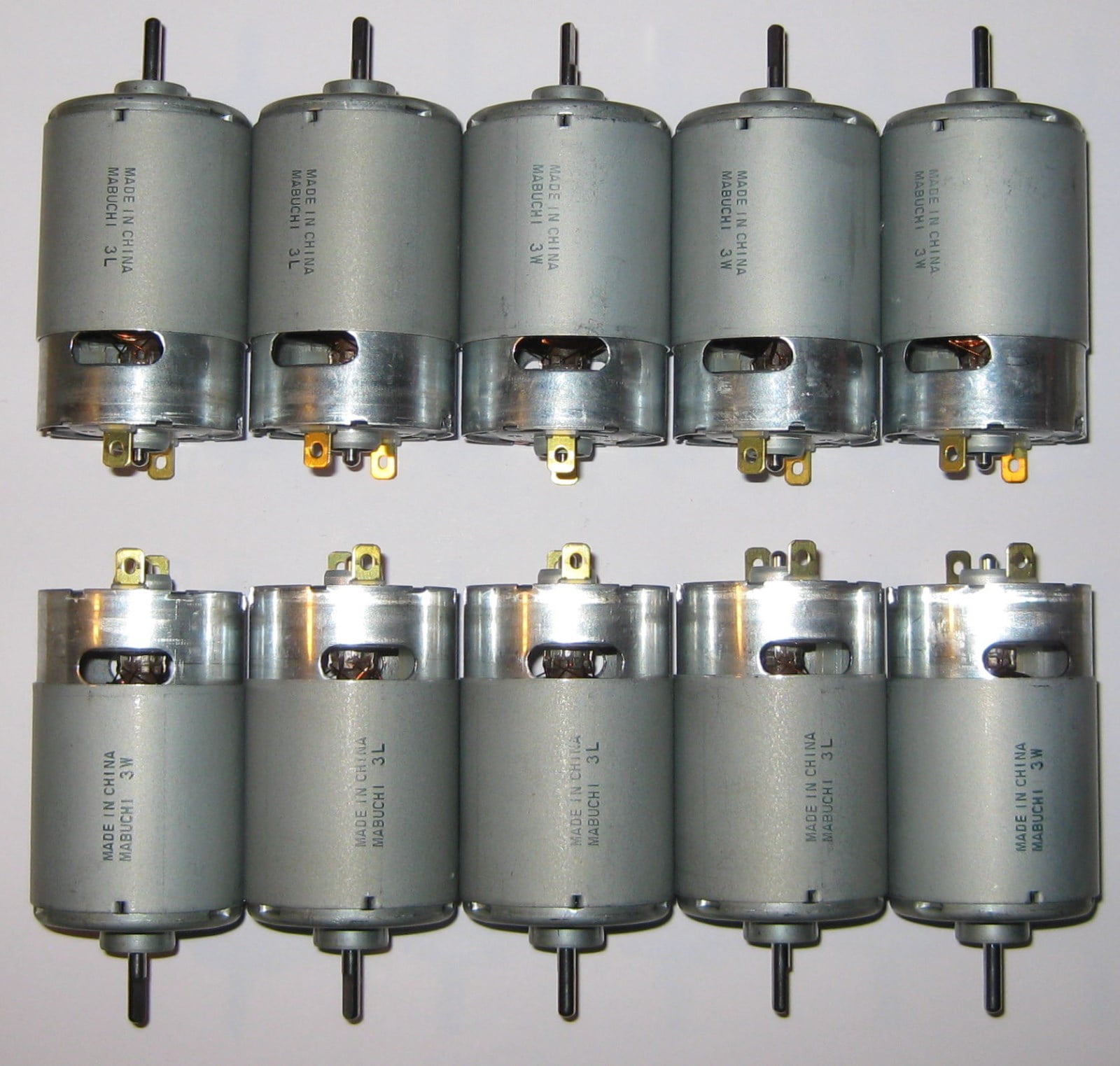 10 X Mabuchi 555 12V DC Motor - Printer / Portable Drill / Robotics ...