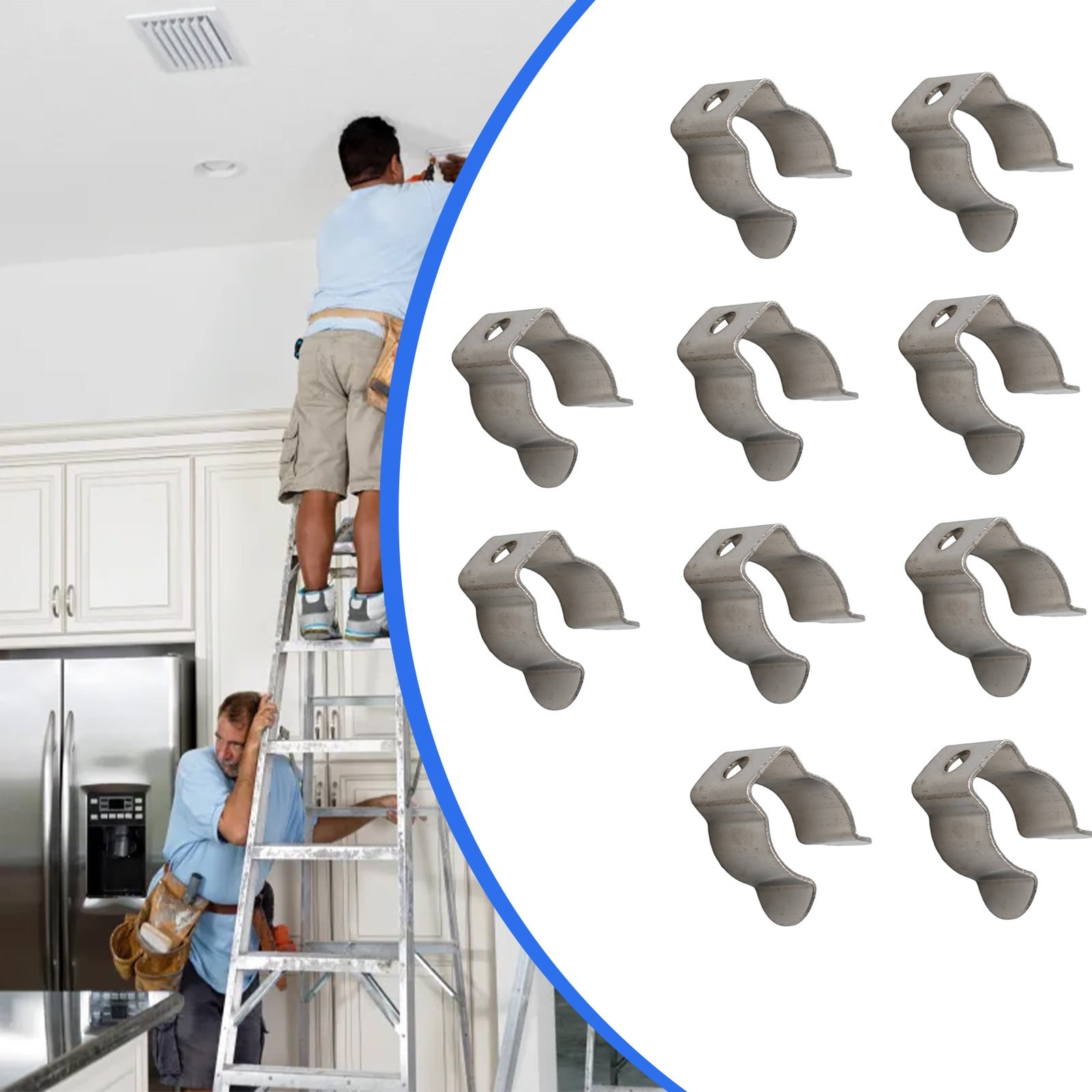 10 X Narrow Base Tool Spring Terry Clips Heavy Duty Tool Storage ...