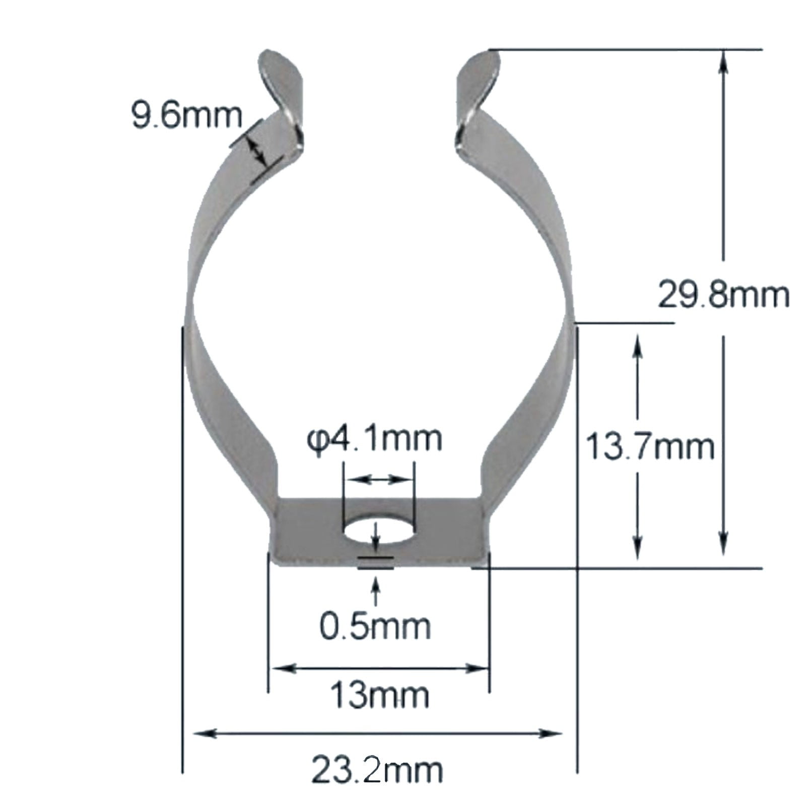10 X Narrow Base Tool Spring Terry Clips Heavy Duty Tool Storage ...