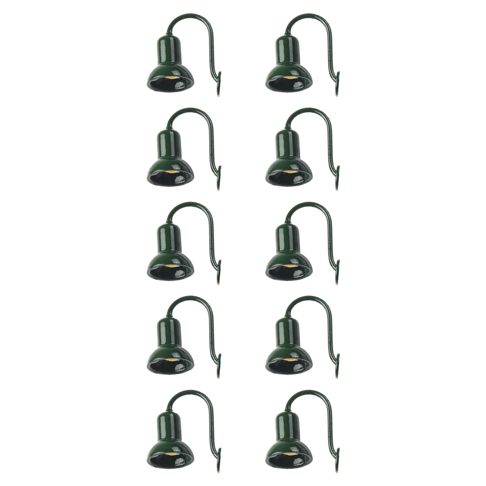 10 X Oo / Ho Scale Street Bracket Light Model Wall Lamp Posts Led ...