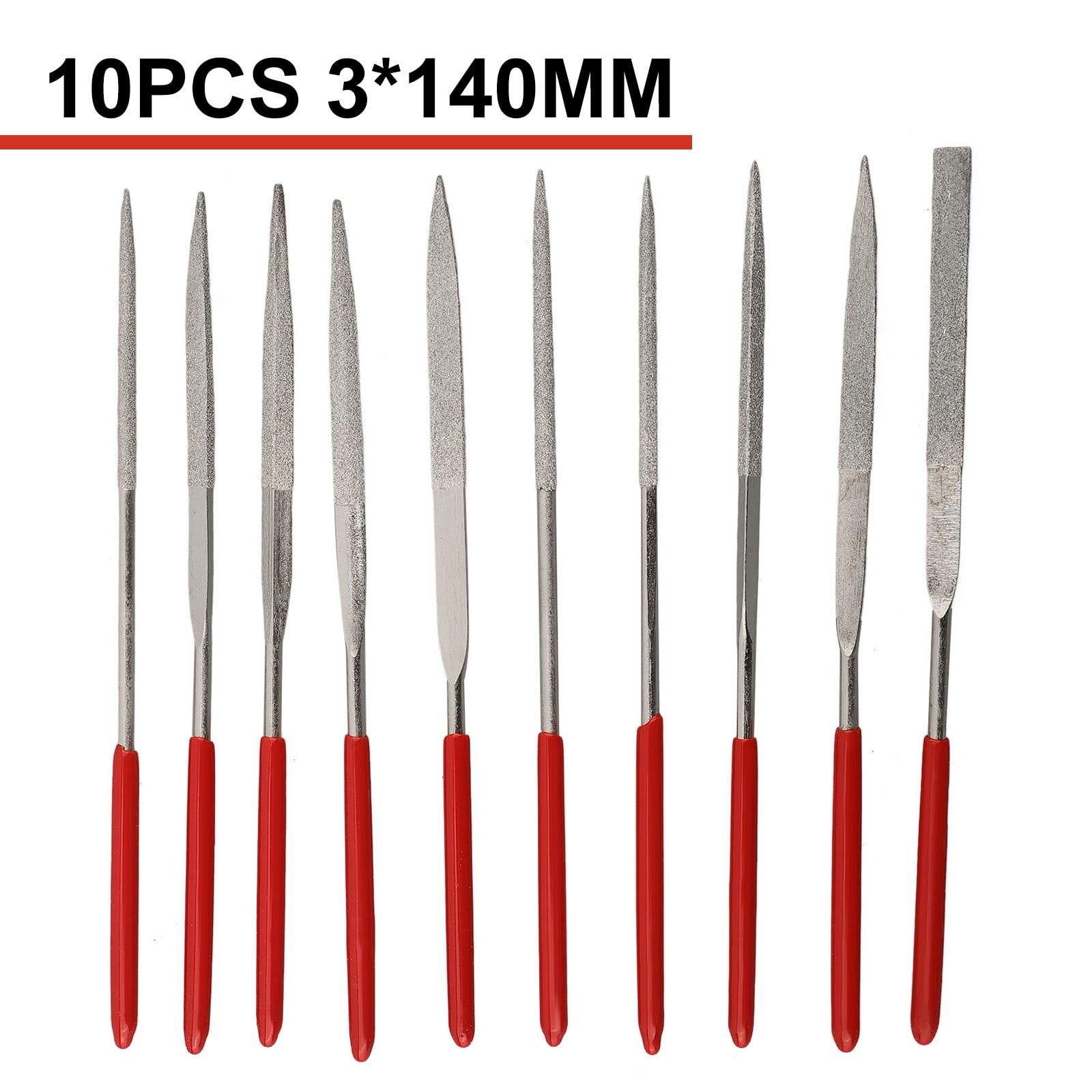10 X120# Assorted Files Industrial Needle Files Hand Tools 3*140Mm ...