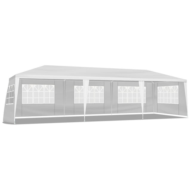10x30 Outdoor Party Tent With 6 Removable Sidewalls Waterproof Heavy Duty Canopy Gazebo