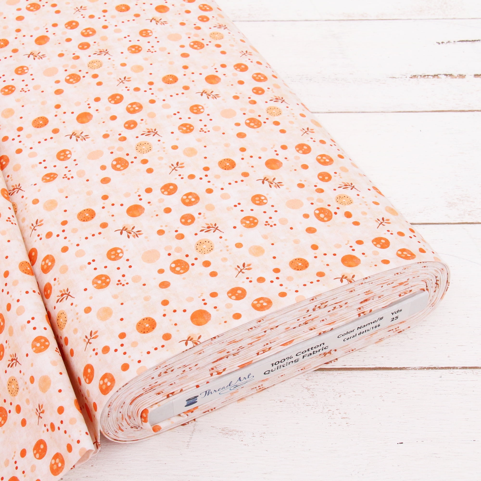 10 Yard Cut Threadart Cotton Quilting Fabric Sold By The Yard - Vintage ...