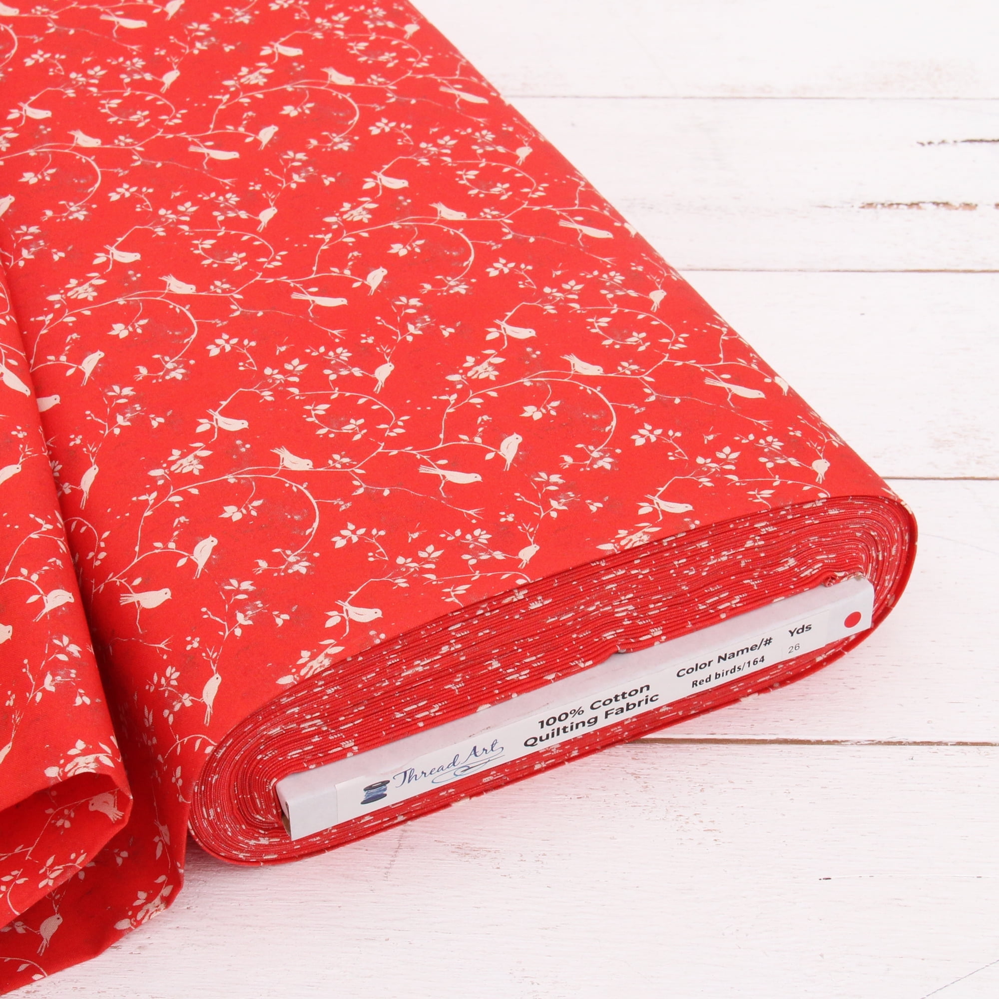 10 Yard Cut Threadart Cotton Quilting Fabric Sold By The Yard - Vintage ...