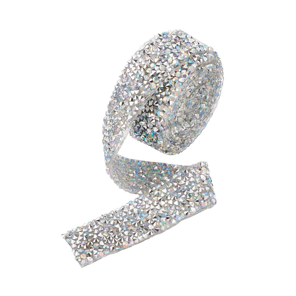 10 Yard Glitter Resin Hotfix Rhinestone(Hot Melt Adhesive On The Back) Rhinestone Trimming ...